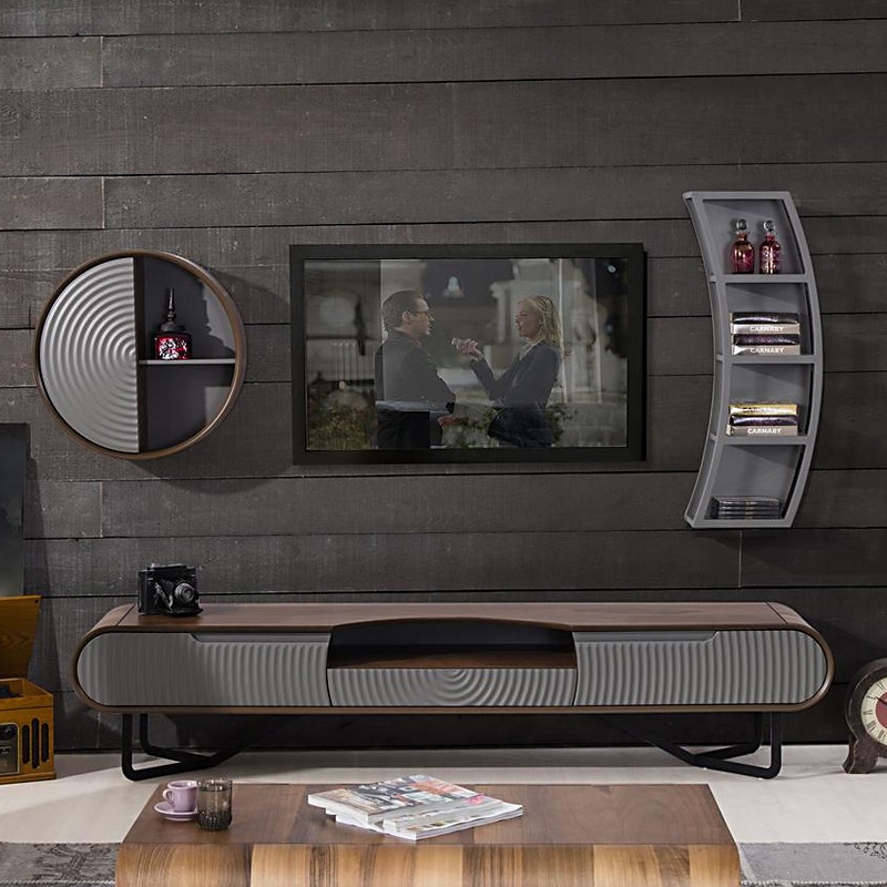 Round shape tv cabinet store